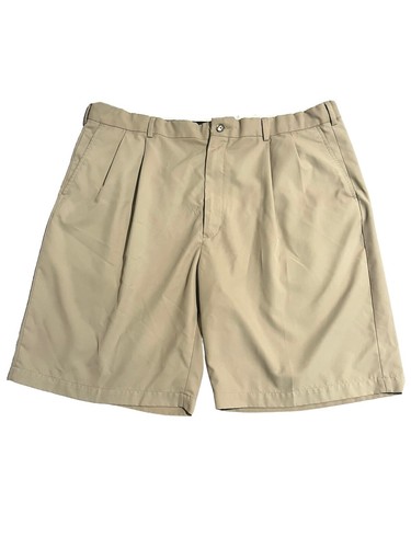 Pro Tour Pleated Golf Shorts Men's Tan Adult Size 42 Khaki Chino ...