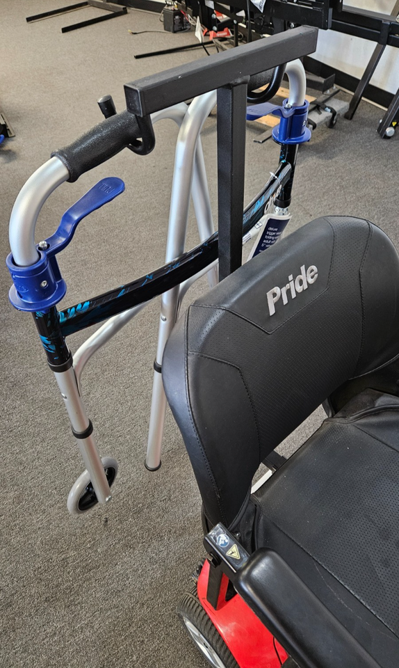Walker Holder For a Mobility Scooter and Power Wheelchair Golden/Pride ...