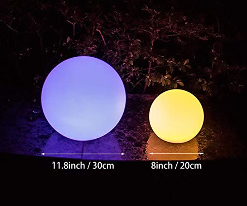 Solar Ball Light Outdoor Decorative-8 inch Outdoor Waterproof Powered ...