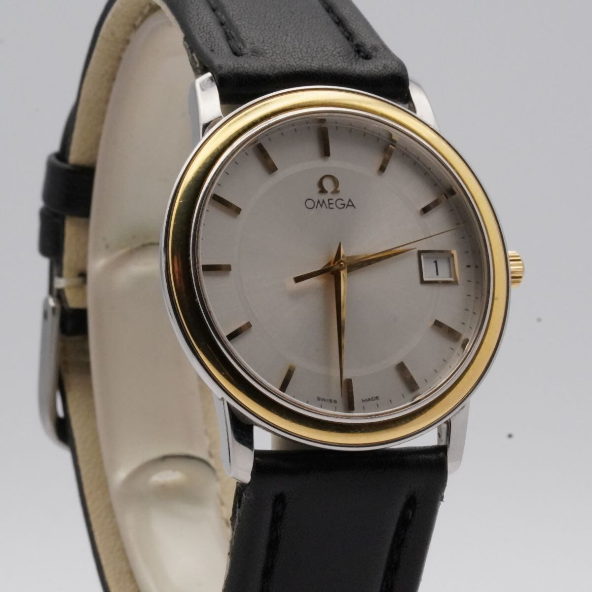 Omega Prestige Quartz Men's Watch 35MM Pretty Steel/Gold Nice Condition ...