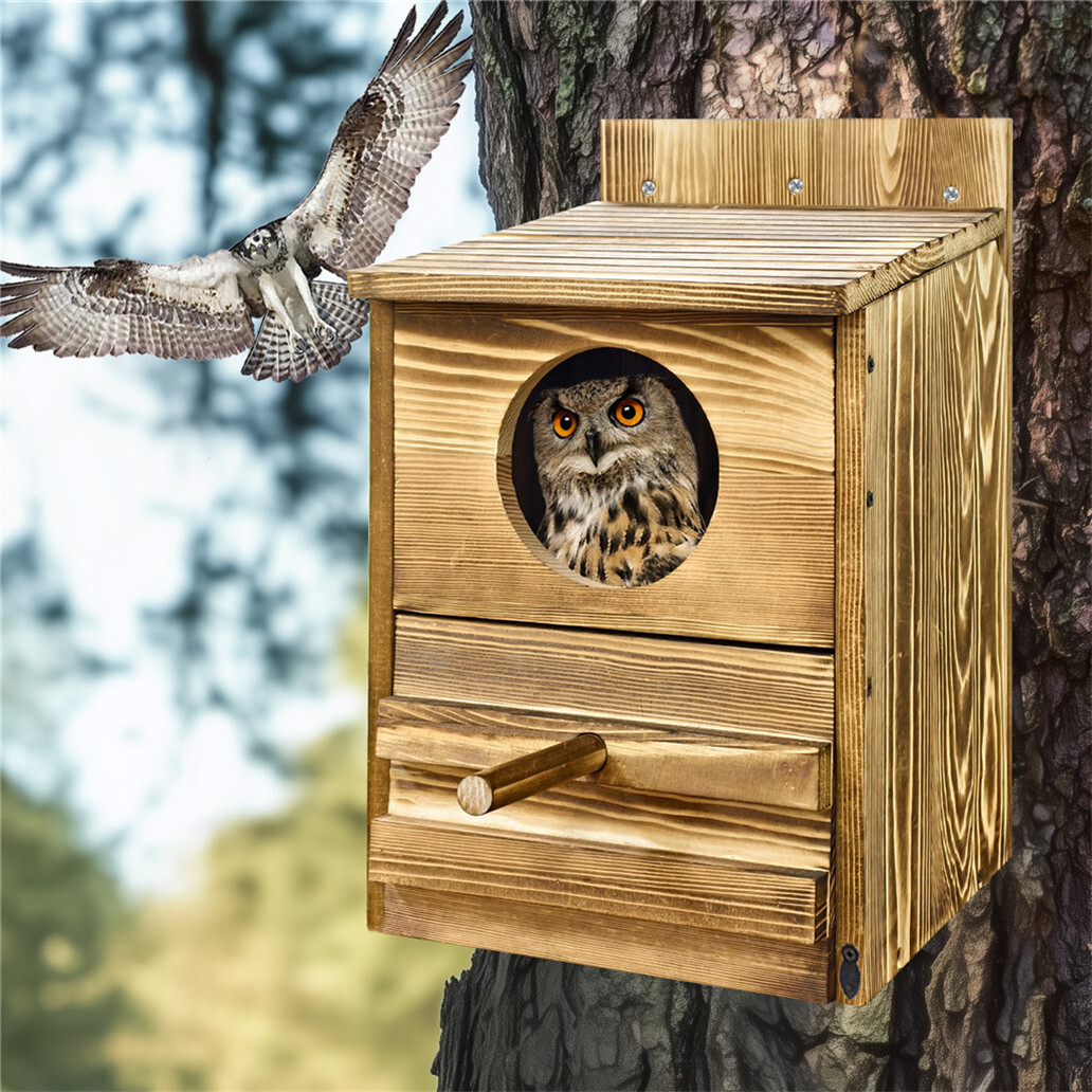 Great Horned Owl House Plans Barred Owl Nestbox | Owl Box, Bird