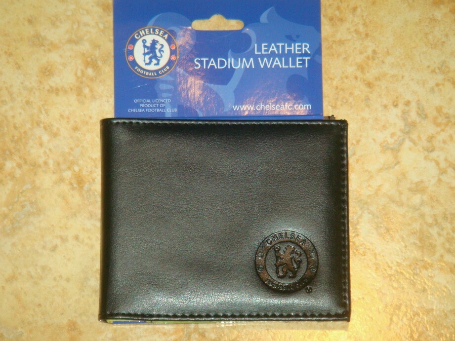 Chelsea Soccer Wallet England Football Stadium Genuine Leather New | eBay