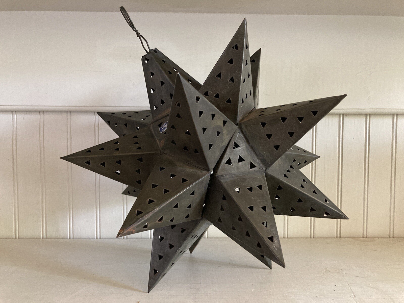 VTG Star Ornament Small Moravian Star Dimensional Pressed Tin Star | eBay