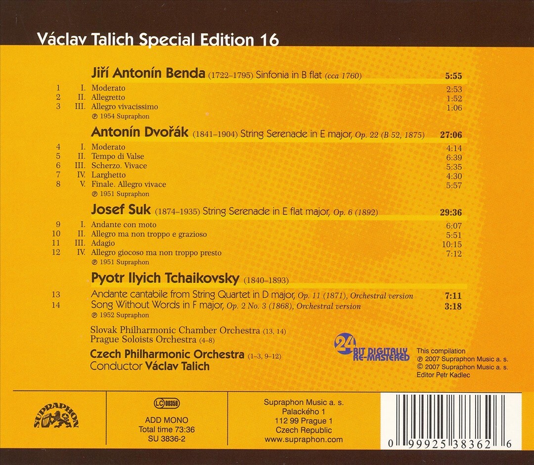 VACLAV TALICH VÁCLAV TALICH SPECIAL EDITION, VOL. 16 NEW CD | eBay