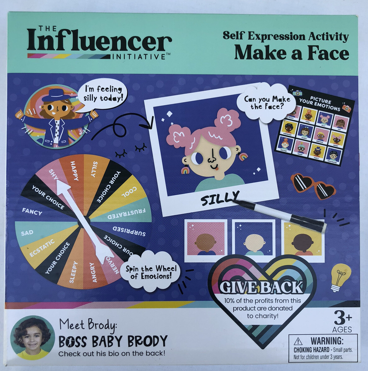 The Influencer Initiative Self Expression Activity "Make A Face" 3+ | eBay