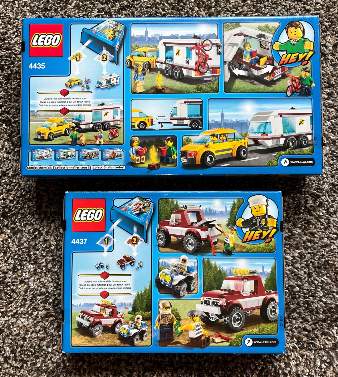 Lego City 4435 City Car & Caravan & Lego 4437 City Police Pursuit - New ...