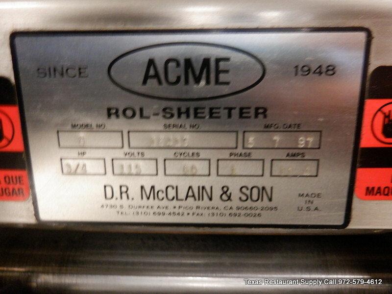 Acme 8 Rol-Sheeter Machine # | eBay