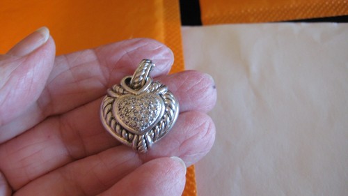 NICE JUDITH RIPKA STERLING SILVER PENDANT/ENHANCER, BALE OPENS | eBay