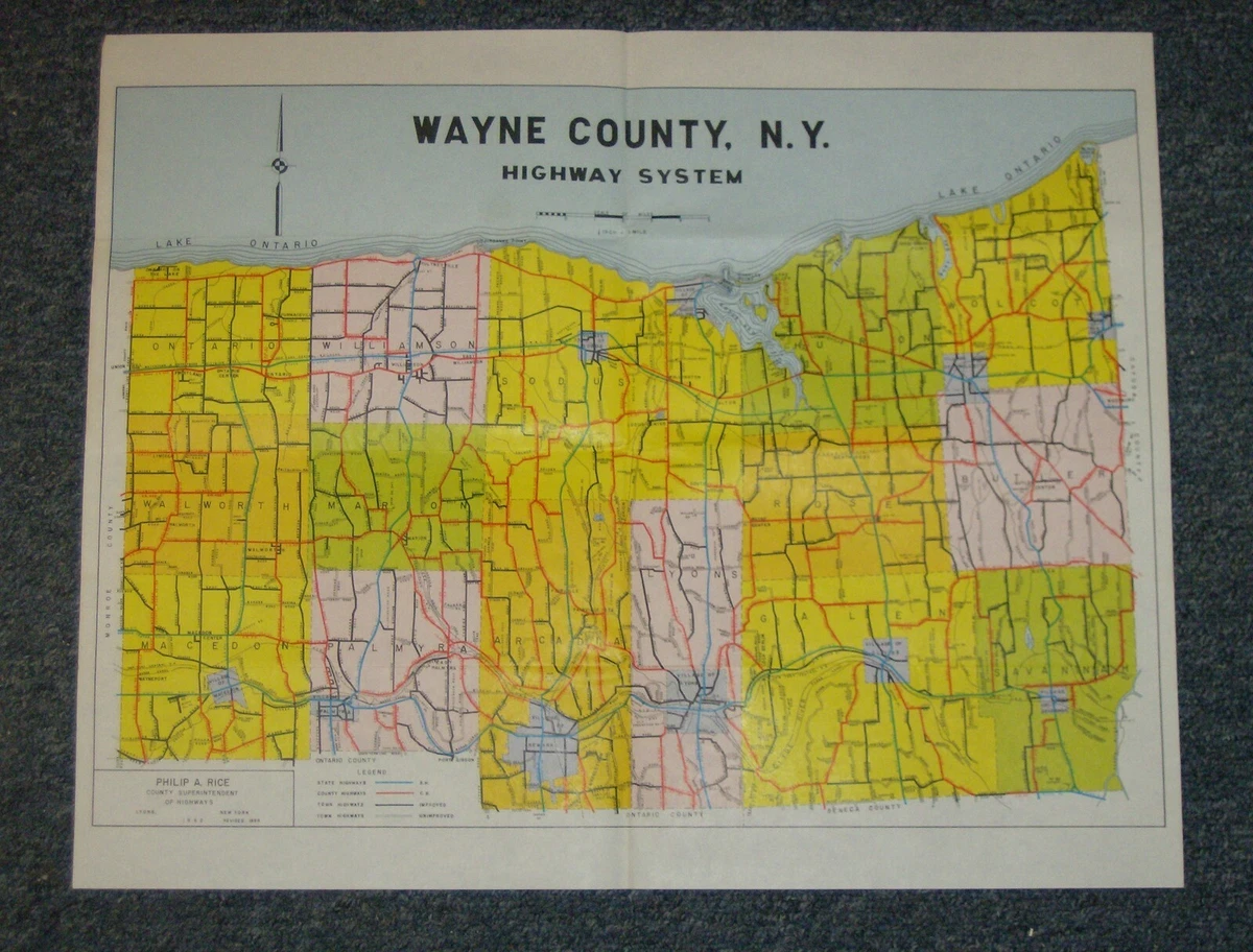 Wayne County Ny Map