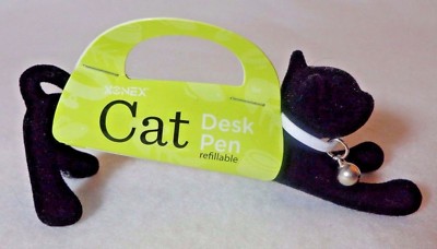 Xonex Fuzzy Cat Desk Ink Pen Refillable 4.25" | eBay