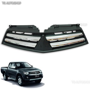 Front Grille Grille Chrome Black For Mitsubishi L200 Triton ML MN UTE ...