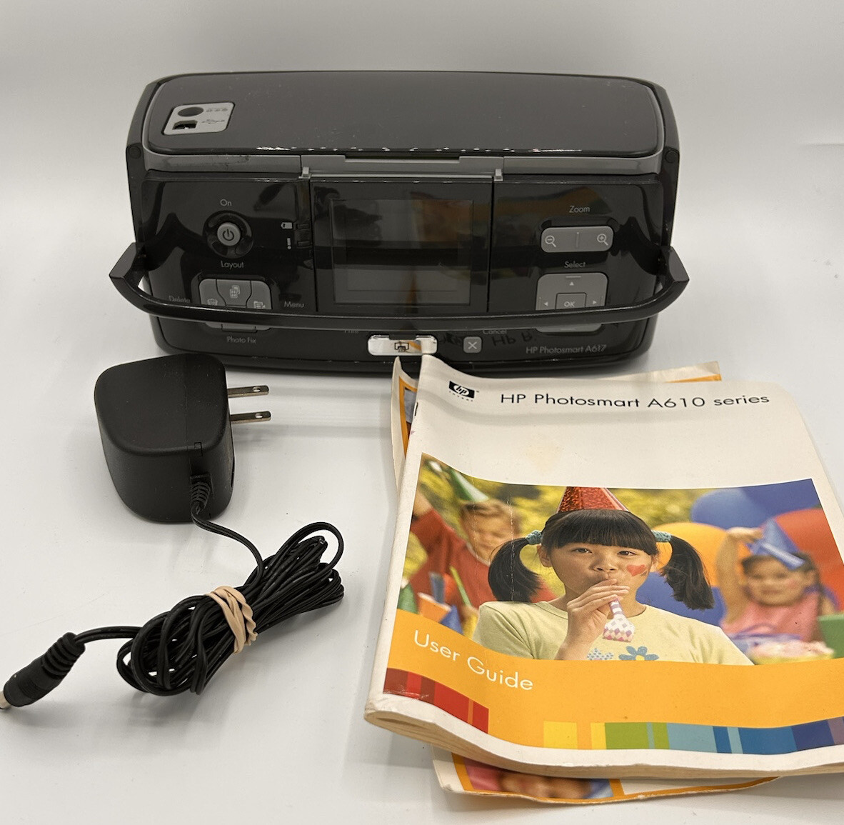 HP PhotoSmart A610 Series Photo Printer Includes Power cords ...