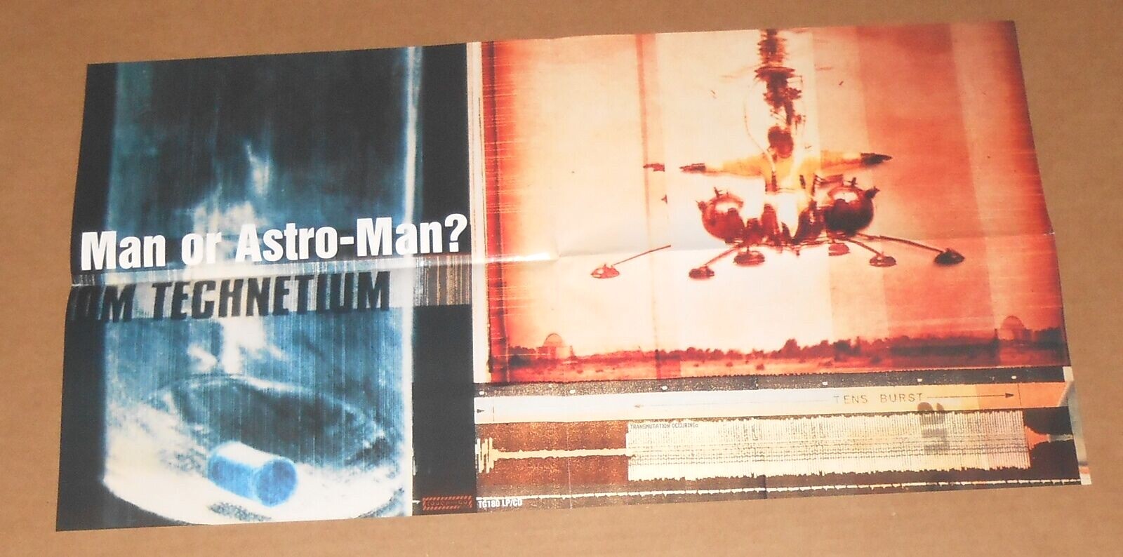 Man or Astro Man? Made From Technetium Poster Original Promo 22x12 | eBay
