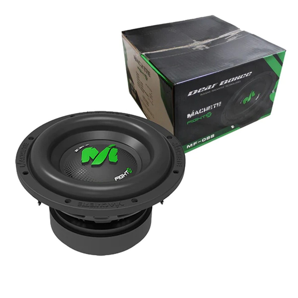 Pair Deaf Bonce Machete 8" 2400 Watt Dual 2+2 Ohm Car Subwoofers Subs ...