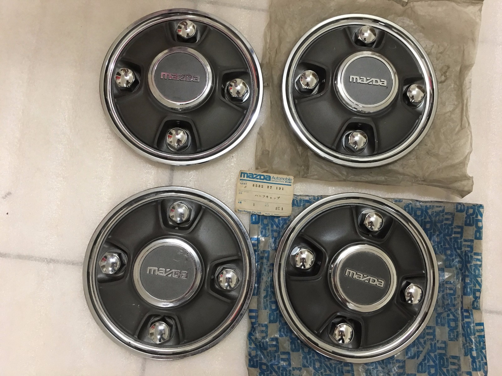 Mazda 323 GLC Bug Eye Wheel Caps (NOS) | eBay