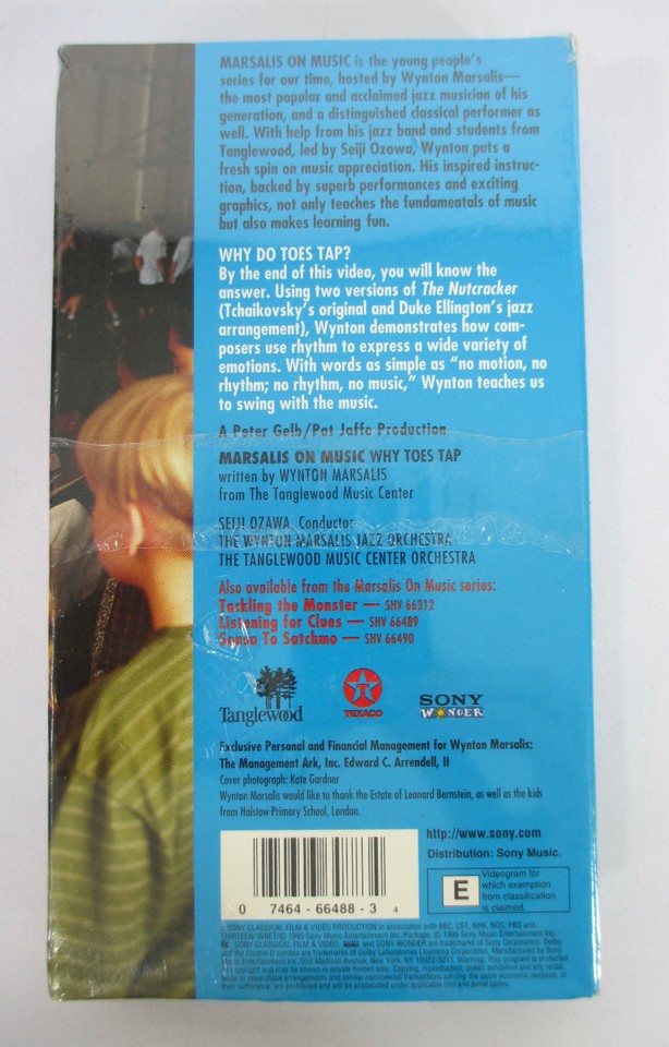 WHY TOES TAP Wynton Marsalis On Music RARE VHS Tape NEW w/ Seiji Ozawa ...