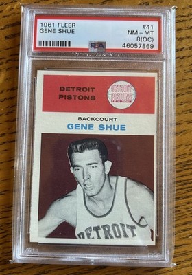 1961 Fleer #41 Gene Shue PSA 8 (OC) - Factory Fresh Color! | eBay