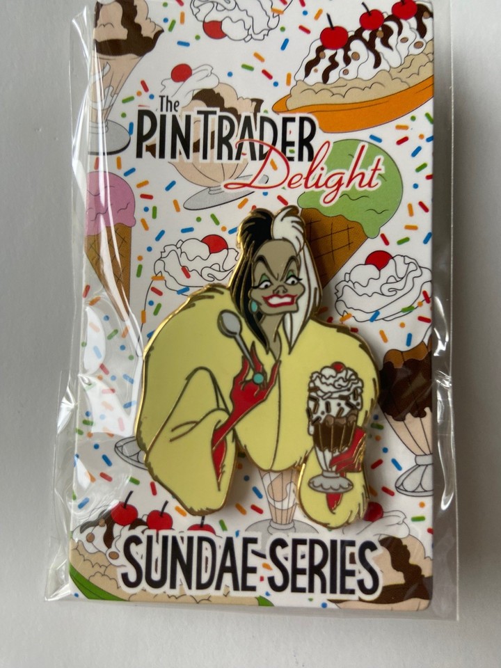 DSF DSSH Cruella Deville Pin Trader Delight PTD 101 Dalmatian Disney ...