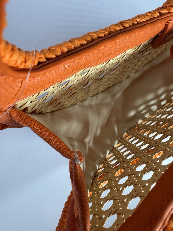 Rare Hard To Find Target A New Day Orange Fruit Slice Rattan Caning ...