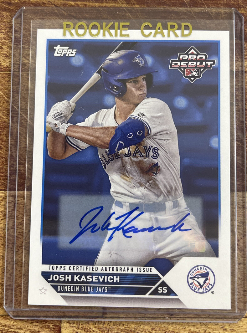 2023 Topps Pro Debut Baseball JOSH KASEVICH #PD-154 Base Auto BLUE JAYS ...