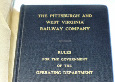 OLD Pittsburgh & West Virgina Railway RAILROAD Train Operating Rule ...