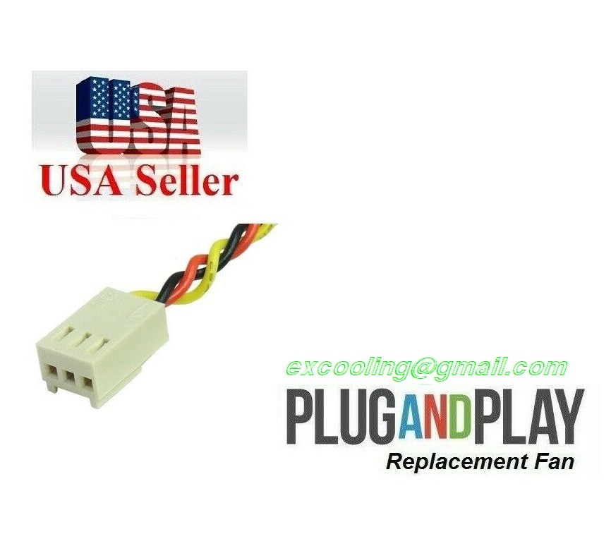 2x Quiet Replacement Fans for Netgear ProSafe GS728TP GS728TPP GS728TPS ...