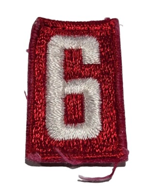 Vintage BSA Boy Scout of America Red White Troop Pack Number Patch 6 Or ...