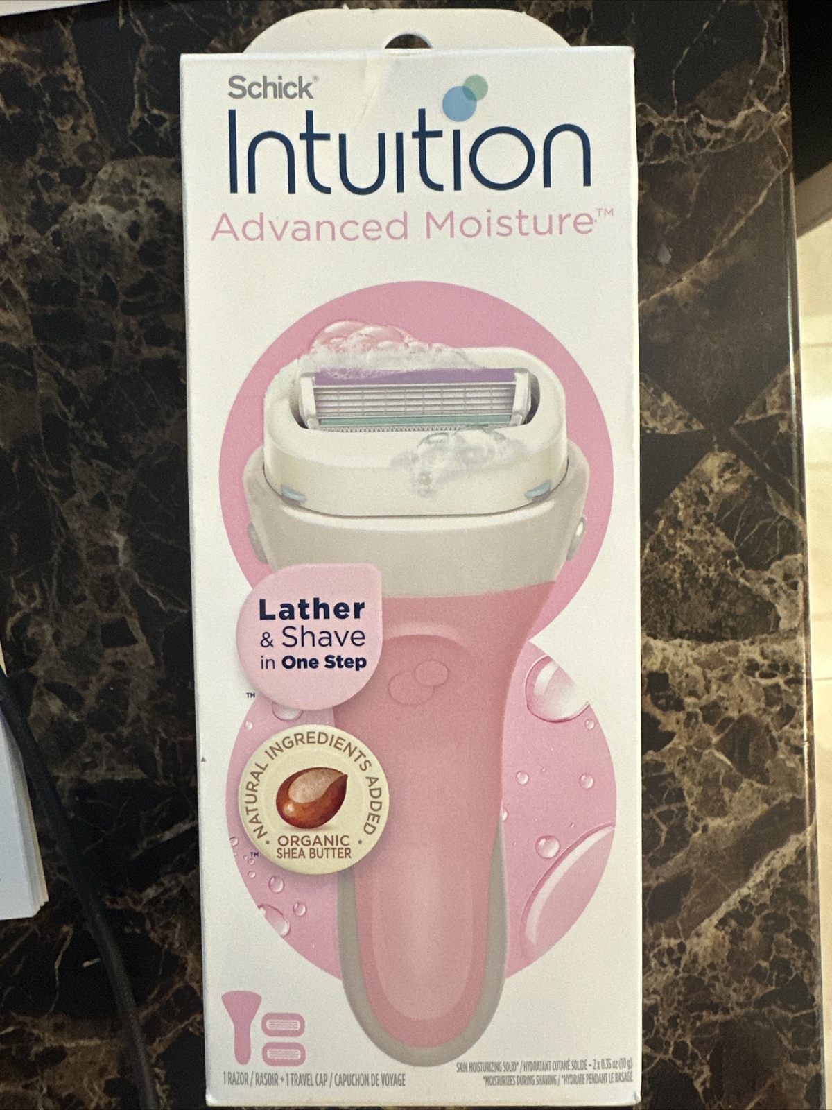 Schick Intuition Advanced Moisture, Organic Shea Butter Razor + 2 Cartridges | eBay