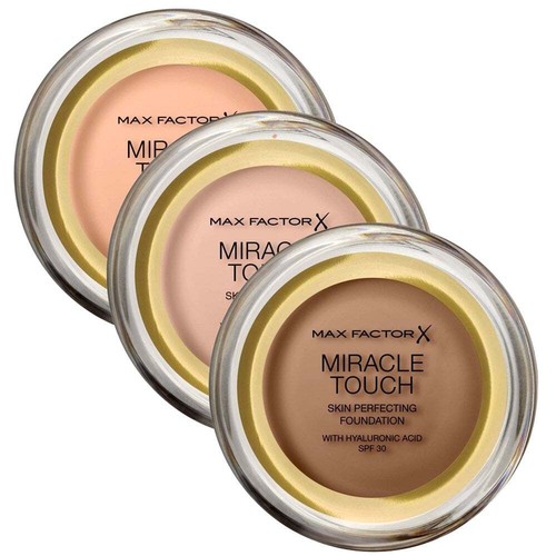 Max Factor Miracle Touch Skin Smoothing Foundation with Hyaluronic Acid ...