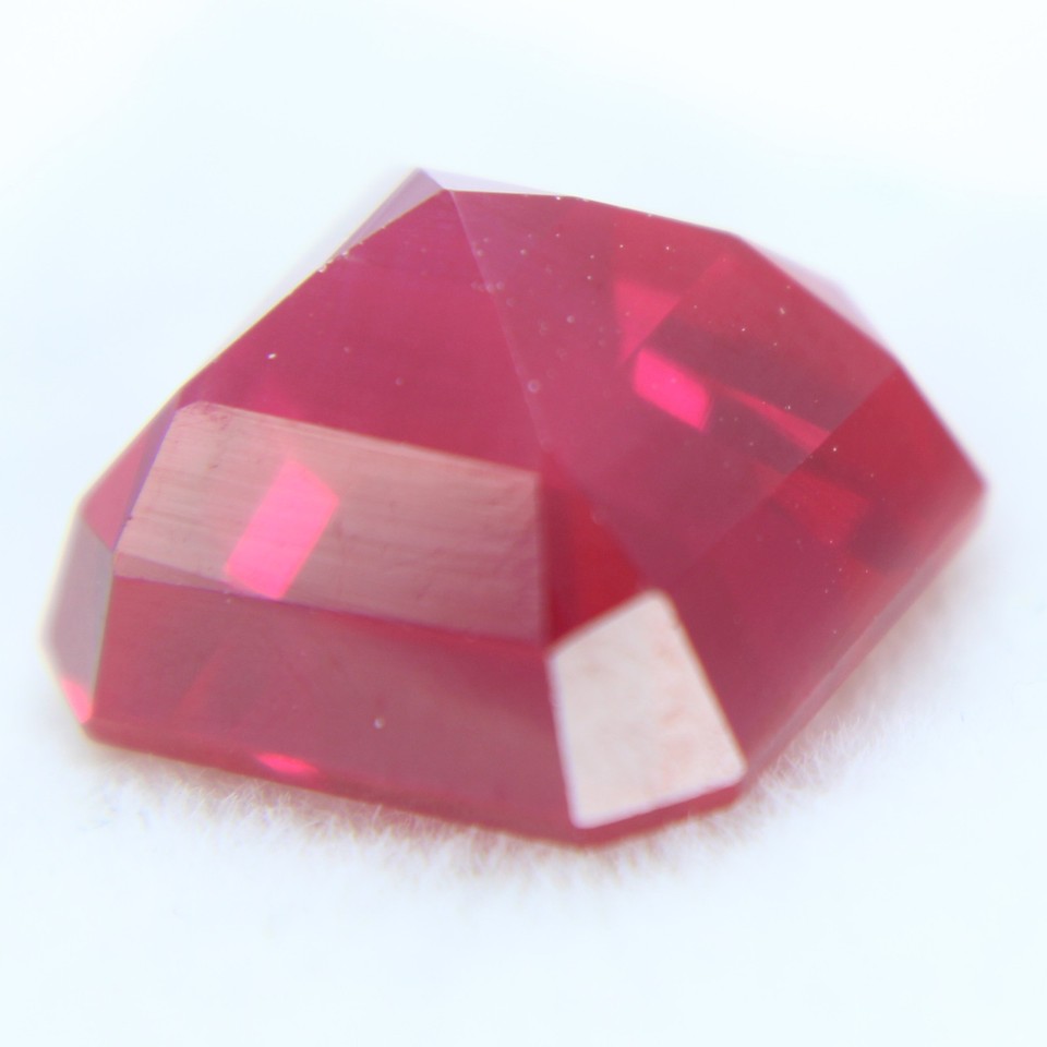 8.65 Ct Certified Natural Ruby Red Eye Clean Emerald Shape Loose ...