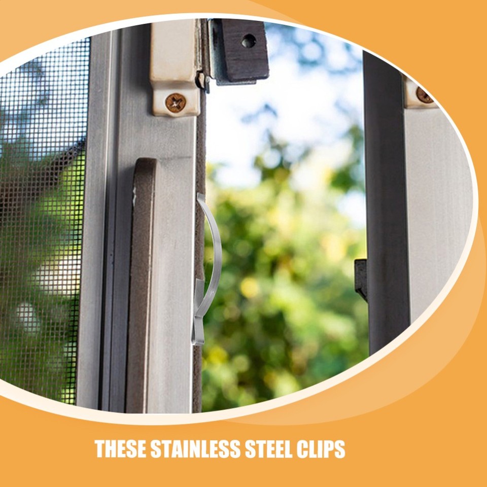 100pcs Window Screen Retainer Clips Frame Tension Spring Clips Window ...