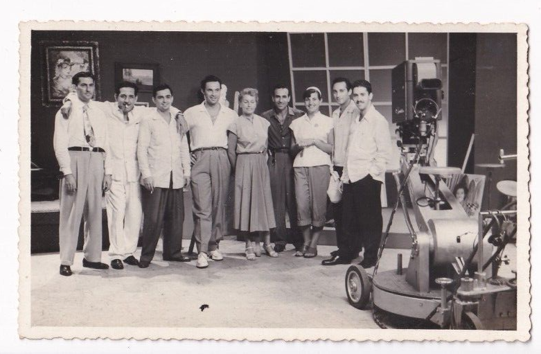 CUBAN TELEVISION ACTORS STARS POSING ON THE STAGE CUBA 1950s VINTAGE ...