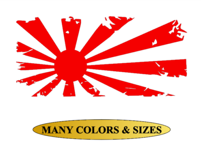 Japanese Rising Sun Logo JDM Rising Sun + Made In Japan Decal