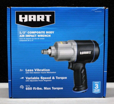 Hart 1/2" Composite Body Air Impact Wrench - Model 665064639 NEW! | eBay