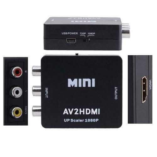 1080P Converter Adapter HDMI RCA AV Composite Nintendo NES SNES PS1 ...