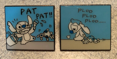 DISNEY PIN STITCH & SCRUMP 2 PIN SET lilo PAT PLOD | eBay
