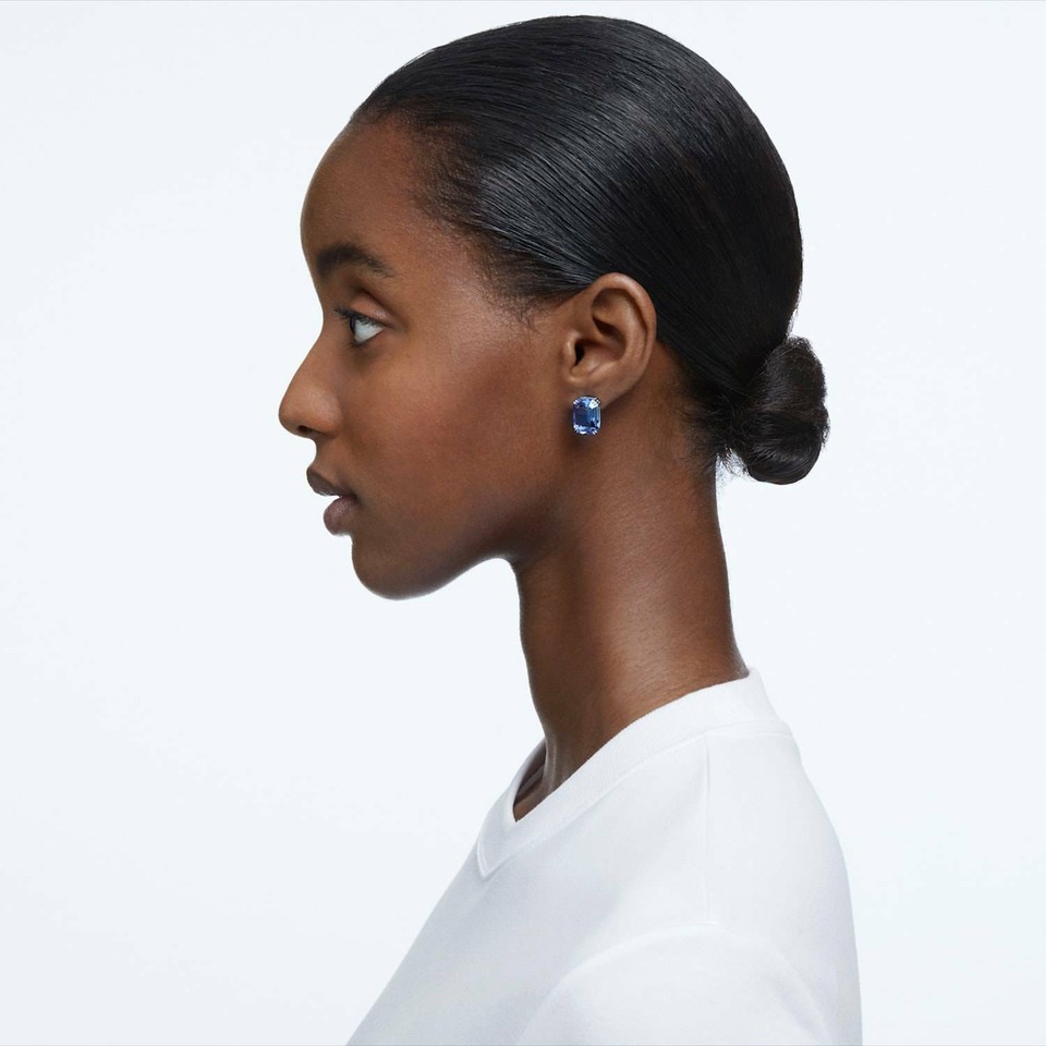 Swarovski Earrings Millenia 5614935 Blue Crystals New 9009656149355 | eBay