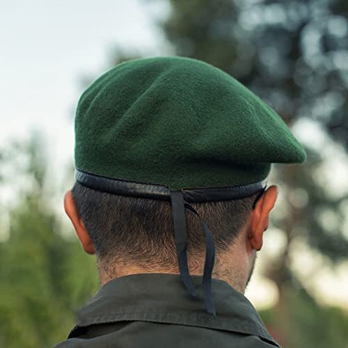 British Military Berets for Men and Women,Wool and Leather Beret One ...