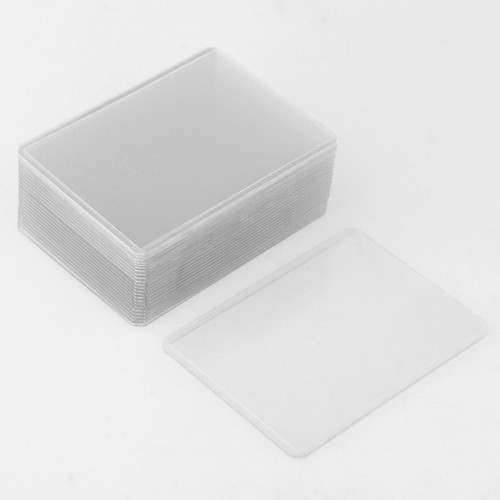 25Pcs Clear Card Sleeves Card Protectors Portable Visible Gathering ...
