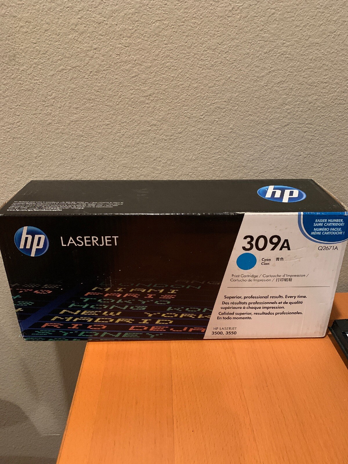 Q2671A 309A Genuine HP Cyan Toner Color LaserJet 3500 3500N 3550 3550N ...