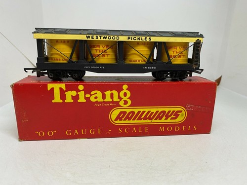 Triang OO Gauge Railways R139 Pickle Car Yellow Containers - RARE Boxed ...