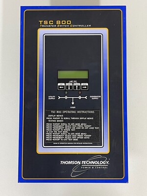 THOMSON TECHNOLOGY TSC800 TRANSFER SWITCH CONTROLLER | eBay
