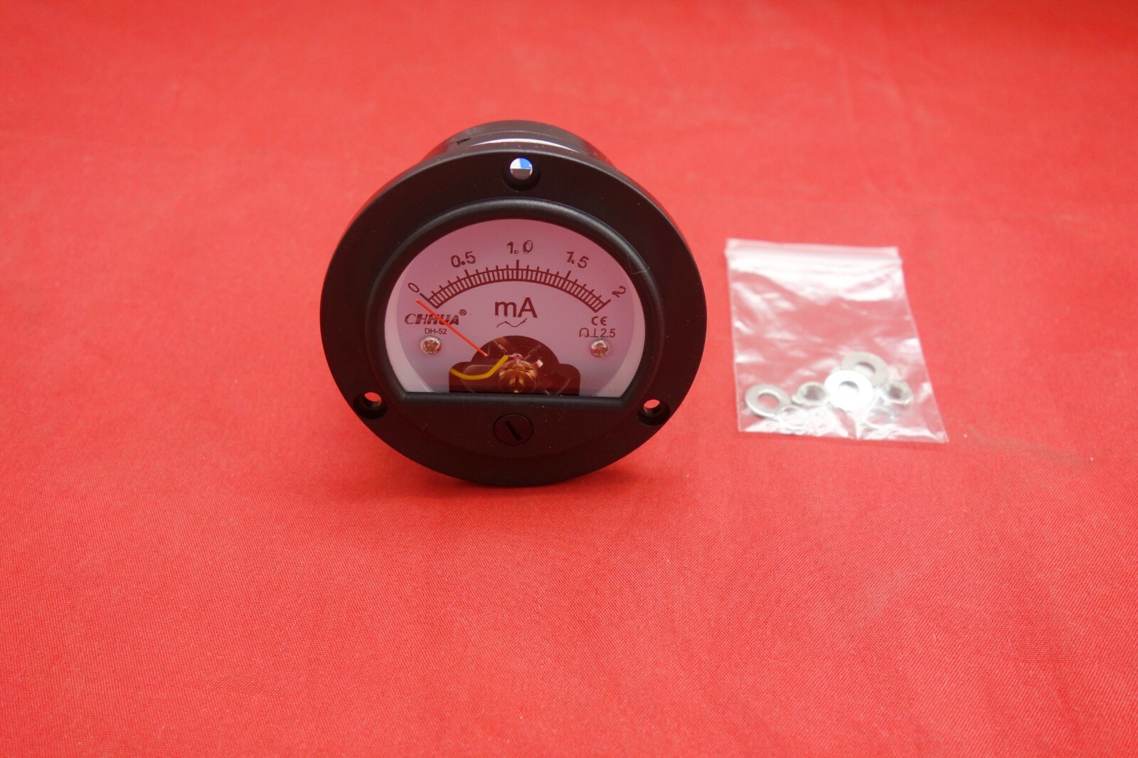 1pc AC 0-2MA Round Analog Ammeter Panel AMP Current Meter Dia. 66.4mm ...