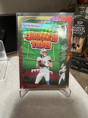 Justin Herbert Crunch Time SSP Panini 2023-24 Donruss Chargers | eBay