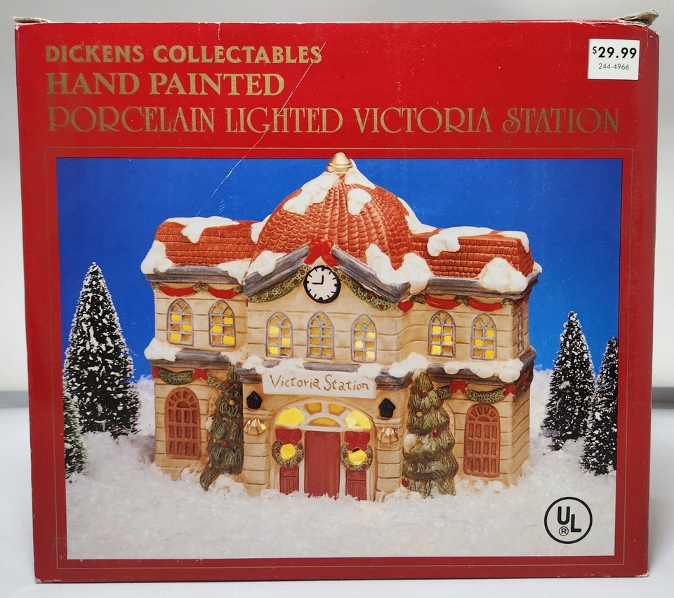 Dickens Collectables Hand Painted Porcelain Lighted Victoria Station | eBay