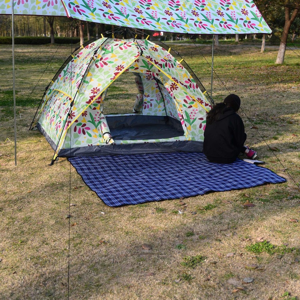 Wind Tour Family Outdoor Waterproof Durable Picnic Blankets with Carry ...