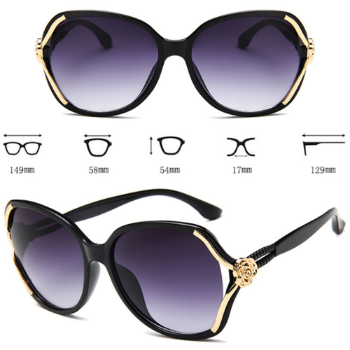 Fashion Large Frame Women Ladies Designer Elegant Shades Oversized ...