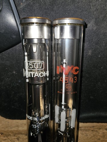 2 VINTAGE 1 INCH VIDICON COLOR TV CAMERA TUBES HITACHI 8507 RCA 4543 | eBay