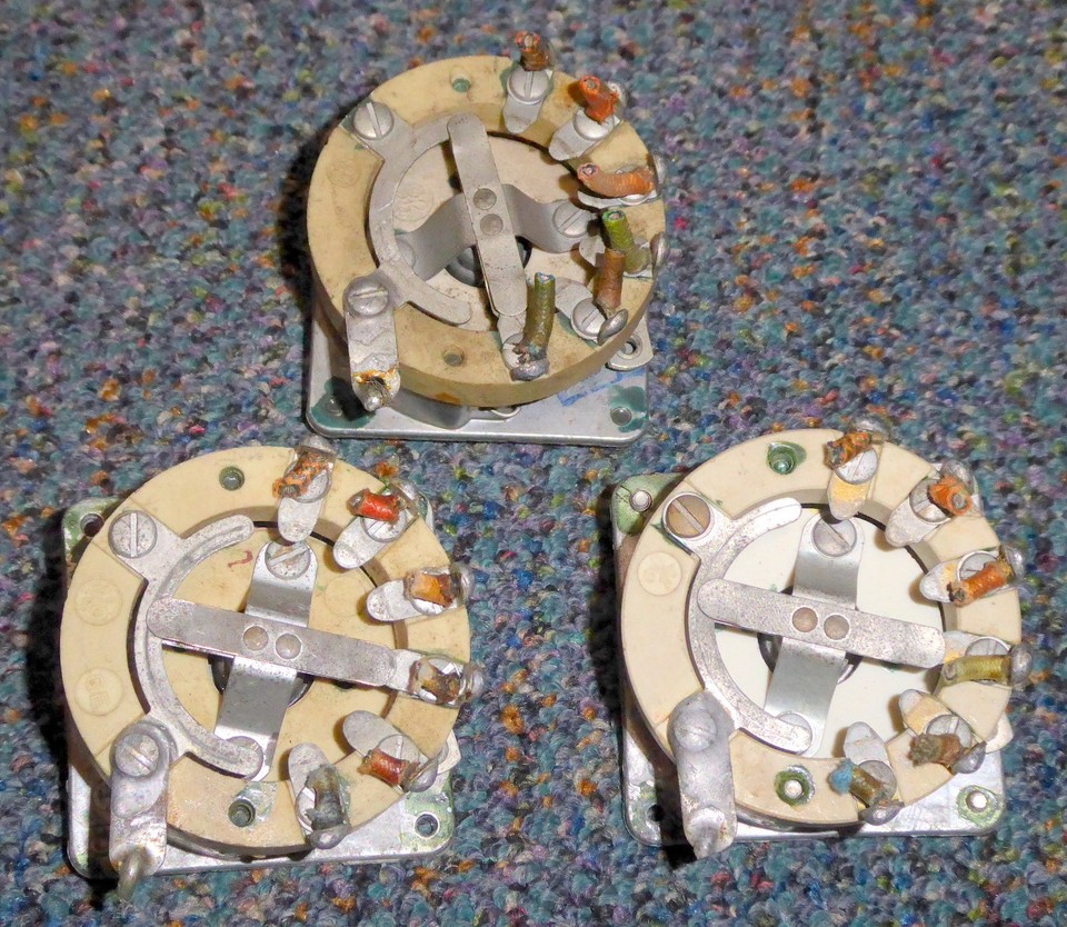 Lot of 3 GE 6-Pos Power Tap Switches for Ham Radio Transmitter/Antenna ...