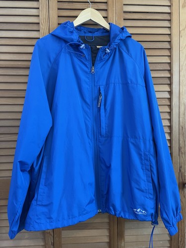 Eddie Bauer Jacket Weather Edge Rain Wind Full Zip Hooded Lightweight ...